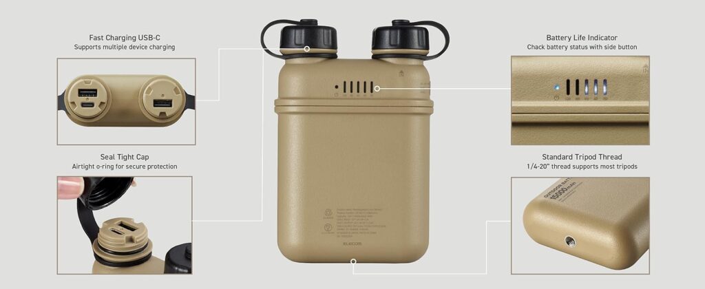 Nestout 15000mAh Waterproof Outdoor Power Bank