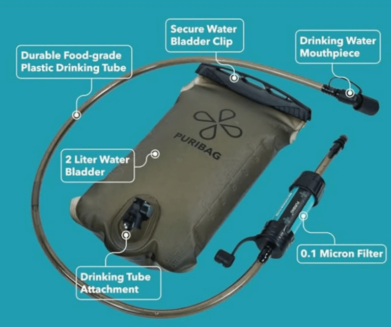 Puribag Adventure Bladder & Filter: Drink Safely Anywhere