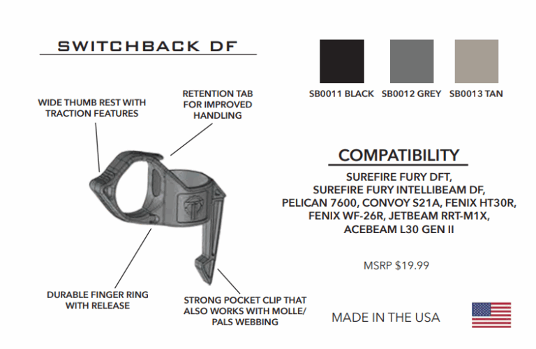 THYRM SwitchBack DF Flashlight Ring