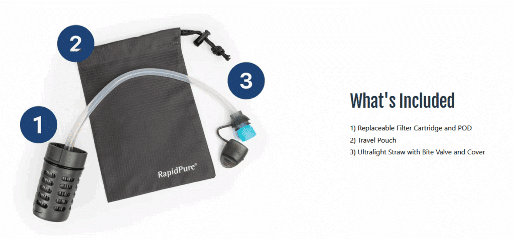 RapidPure Purifier+ UltraLight Straw: Pocket-Sized Purifier